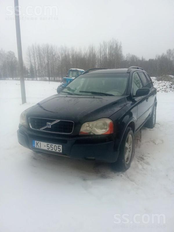 Black Volvo XC90 2005 in Daugavpils, with an engine capacity of 2.40 L and mileage of 3486 thousand km for 2500 €, photo 1 on AUTOMOTO.COM.LV