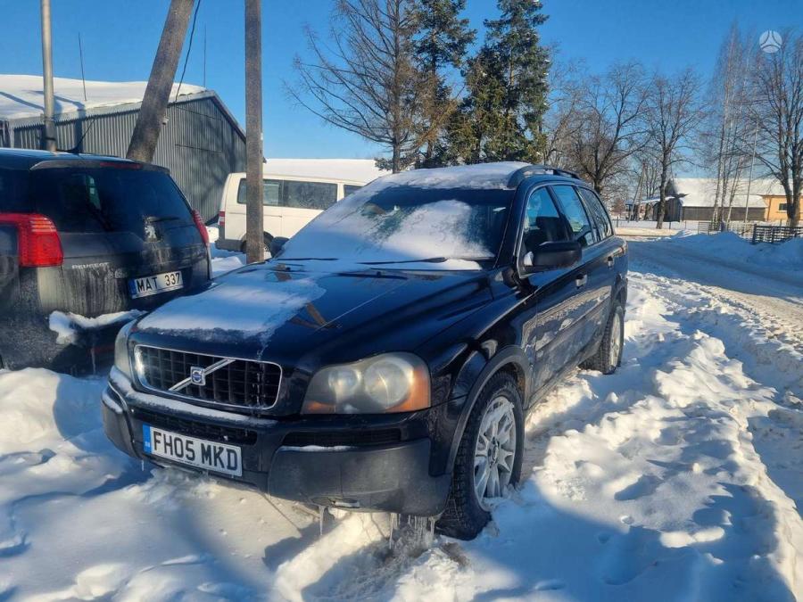 Melns Volvo XC90 2005 Tauragė, ar dzinēja tilpumu 2.40 L un nobraukumu 160 tūkst. km par 1850 €, foto 1 vietnē AUTOMOTO.COM.LV