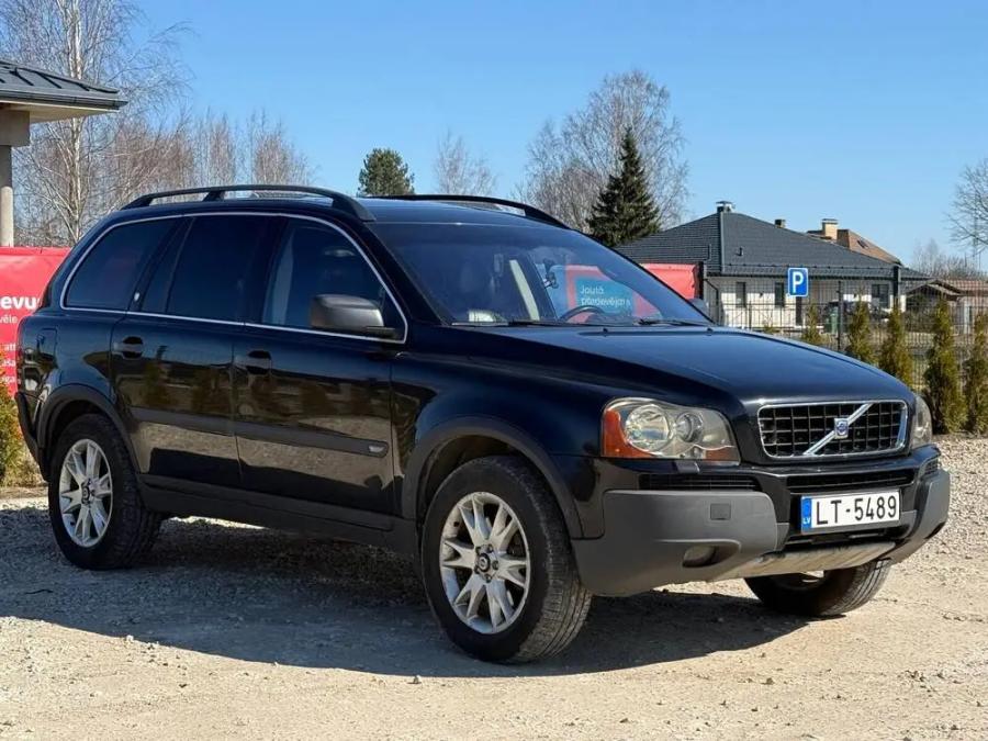 Черный Вольво ХС90 2005 в Елгава, объемом двигателя 2.40 л и пробегом 265 тыс. км за 3990 €, фото 4 на AUTOMOTO.COM.LV