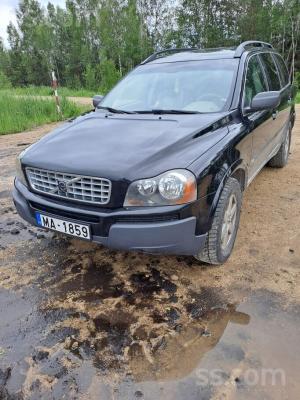 Black Volvo XC90 2005 in Preili, with an engine capacity of 2.40 L and mileage of 354 thousand km for 3750 €, photo  on AUTOMOTO.COM.LV
