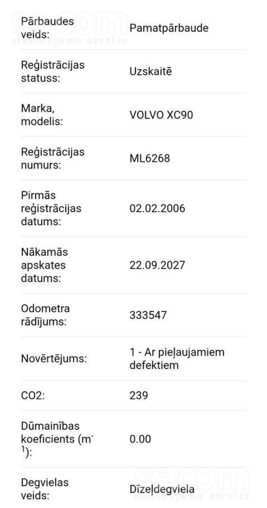 Melns Volvo XC90 2006 Tukums, ar dzinēja tilpumu 2.40 L un nobraukumu 334 tūkst. km par 4200 €, foto 12 vietnē AUTOMOTO.COM.LV
