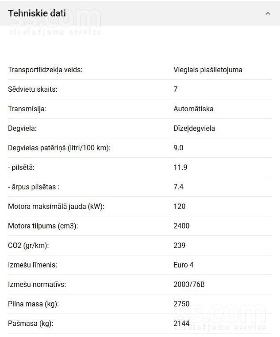Черный Вольво ХС90 2007 в Рига, объемом двигателя 2.40 л и пробегом 266 тыс. км за 5400 €, фото 8 на AUTOMOTO.COM.LV
