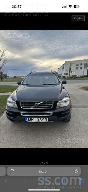 Black Volvo XC90 2008 in Riga, with an engine capacity of 2.40 L and mileage of 408 thousand km for 4300 €, photo 4 on AUTOMOTO.COM.LV