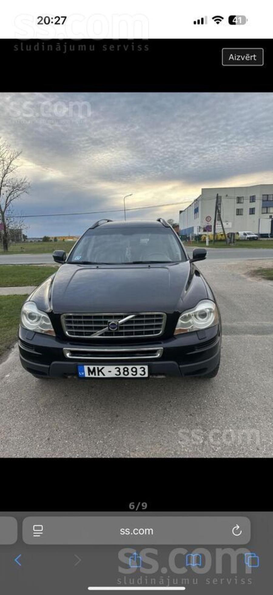 Black Volvo XC90 2008 in Riga, with an engine capacity of 2.40 L and mileage of 408 thousand km for 4300 €, photo 4 on AUTOMOTO.COM.LV