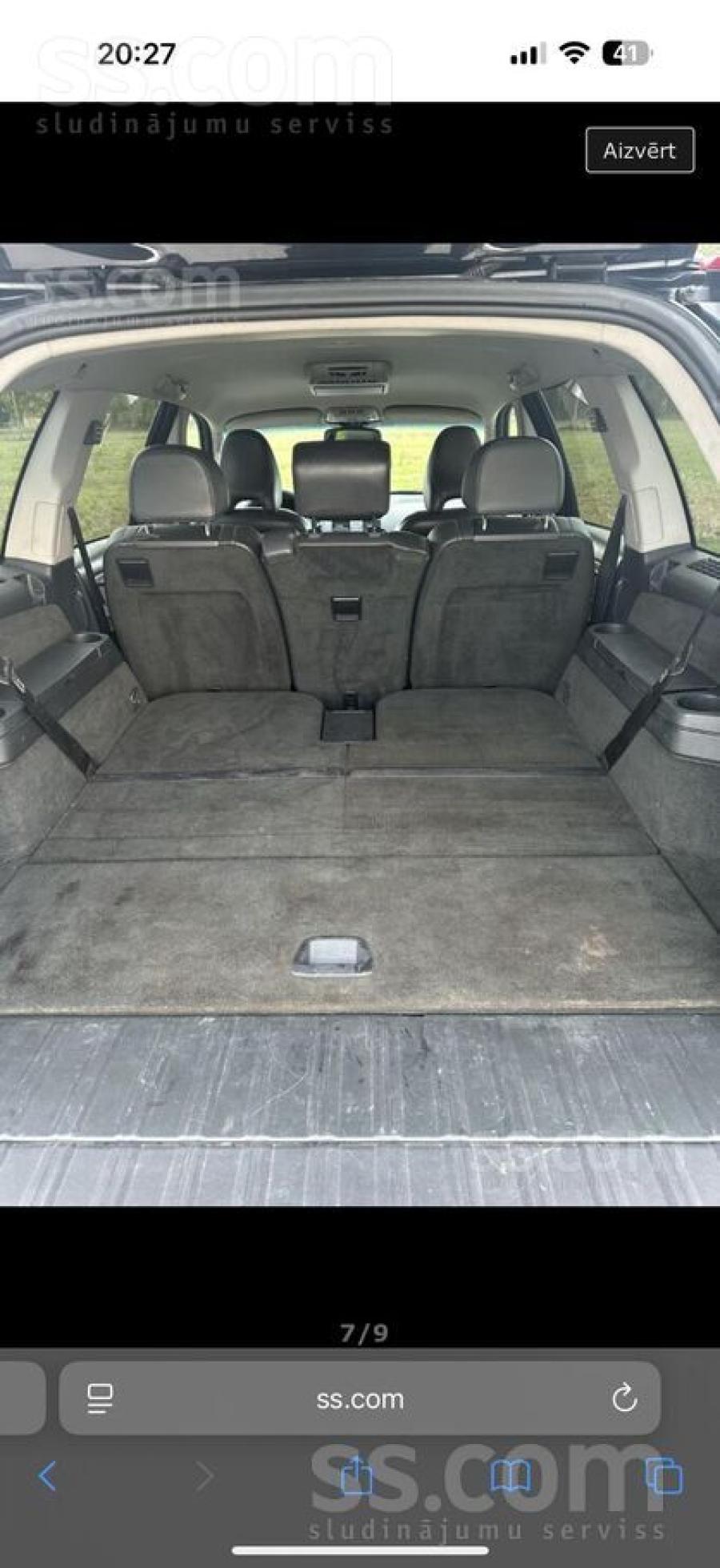 Black Volvo XC90 2008 in Riga, with an engine capacity of 2.40 L and mileage of 408 thousand km for 4300 €, photo 7 on AUTOMOTO.COM.LV