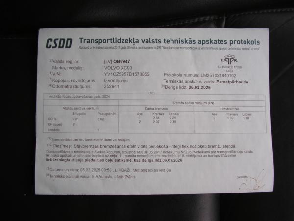 Black Volvo XC90 2010 in Riga, with an engine capacity of 2.50 L and mileage of 252 thousand km for 10750 €, photo 3 on AUTOMOTO.COM.LV