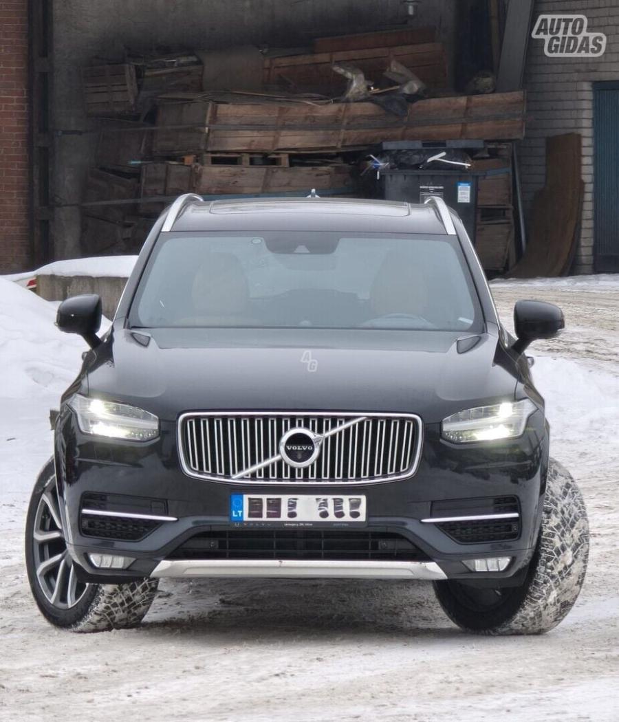 Black Volvo XC90 2015 in Vilnius, with an engine capacity of 2.00 L and mileage of 262 thousand km for 23600 €, photo 1 on AUTOMOTO.COM.LV