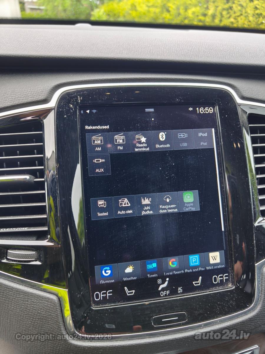 Black Volvo XC90 2015 in Tartu, with an engine capacity of 2.00 L and mileage of 220 thousand km for 19500 €, photo 14 on AUTOMOTO.COM.LV