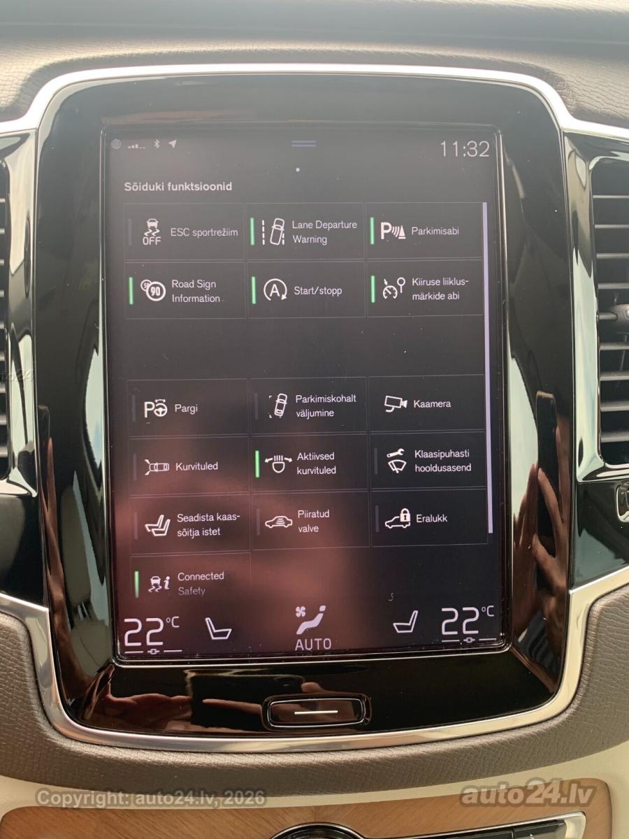 Melns Volvo XC90 2015 Tartu, ar dzinēja tilpumu 2.00 L un nobraukumu 284 tūkst. km par 18500 €, foto 13 vietnē AUTOMOTO.COM.LV