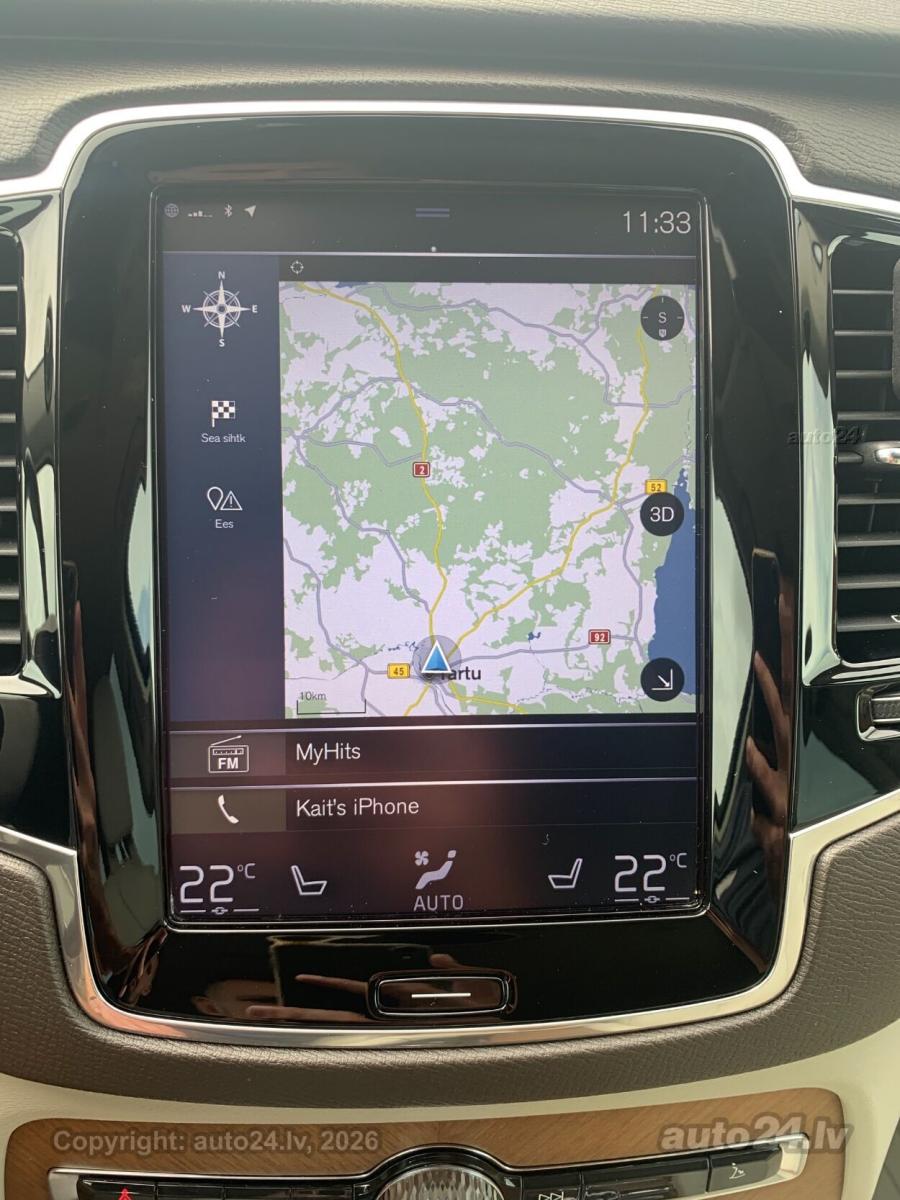 Melns Volvo XC90 2015 Tartu, ar dzinēja tilpumu 2.00 L un nobraukumu 284 tūkst. km par 18500 €, foto 14 vietnē AUTOMOTO.COM.LV