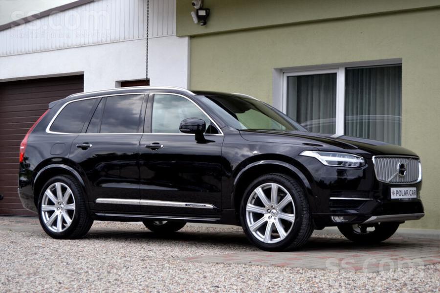 Black Volvo XC90 2016 in Tukums, with an engine capacity of 2.00 L and mileage of 278 thousand km for 23990 €, photo 7 on AUTOMOTO.COM.LV