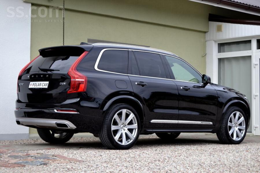 Black Volvo XC90 2016 in Tukums, with an engine capacity of 2.00 L and mileage of 278 thousand km for 23790 €, photo 8 on AUTOMOTO.COM.LV
