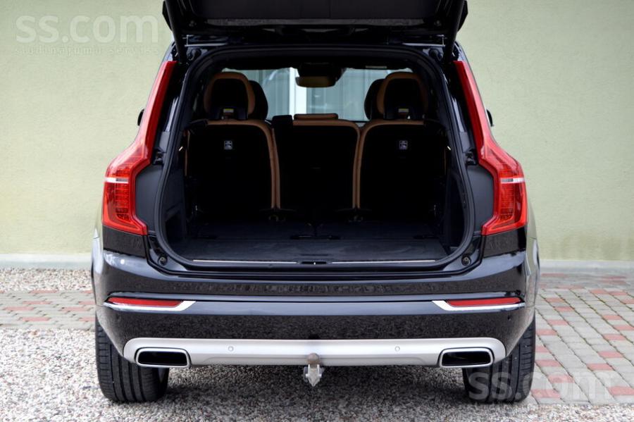 Black Volvo XC90 2016 in Tukums, with an engine capacity of 2.00 L and mileage of 278 thousand km for 23790 €, photo 33 on AUTOMOTO.COM.LV