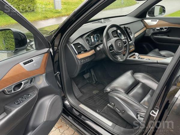 Black Volvo XC90 2016 in Tallinn, with an engine capacity of 2.00 L and mileage of 144 thousand km for 24900 €, photo 8 on AUTOMOTO.COM.LV