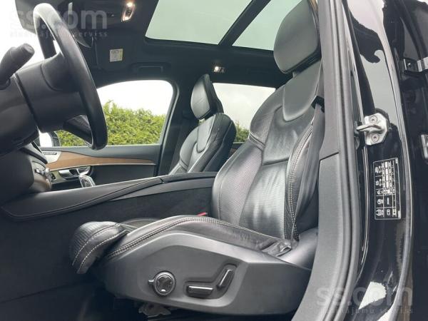 Black Volvo XC90 2016 in Tallinn, with an engine capacity of 2.00 L and mileage of 144 thousand km for 24900 €, photo 10 on AUTOMOTO.COM.LV