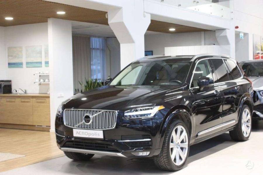 Black Volvo XC90 2016 in Vilnius, with an engine capacity of 1.97 L and mileage of 149 thousand km for 23000 €, photo 1 on AUTOMOTO.COM.LV