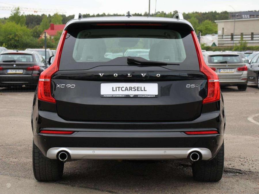 Melns Volvo XC90 2016 Viļņa, ar dzinēja tilpumu 1.97 L un nobraukumu 183 tūkst. km par 27450 €, foto 5 vietnē AUTOMOTO.COM.LV