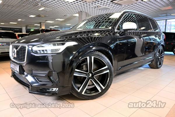 Black Volvo XC90 2016 in Tallinn, with an engine capacity of 2.00 L and mileage of 114 thousand km for 37900 €, photo 4 on AUTOMOTO.COM.LV