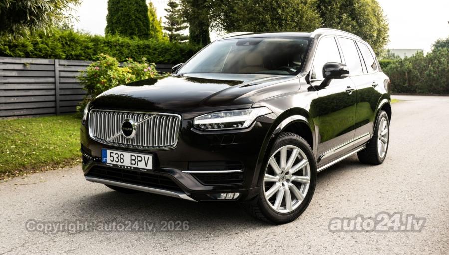 Black Volvo XC90 2016 in Tallinn, with an engine capacity of 2.00 L and mileage of 184 thousand km for 25990 €, photo 1 on AUTOMOTO.COM.LV