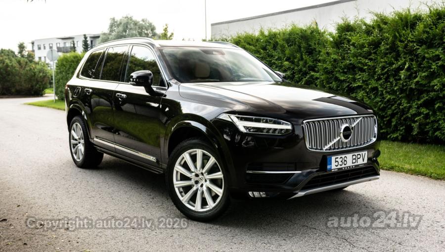 Black Volvo XC90 2016 in Tallinn, with an engine capacity of 2.00 L and mileage of 184 thousand km for 25990 €, photo 4 on AUTOMOTO.COM.LV