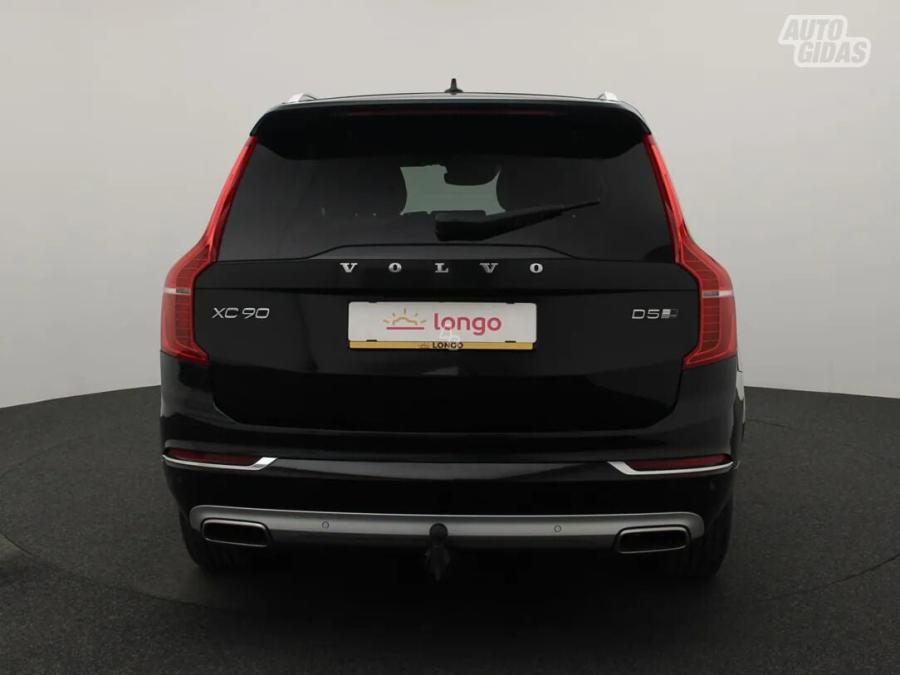 Black Volvo XC90 2016 in Vilnius, with an engine capacity of 2.00 L and mileage of 170 thousand km for 25599 €, photo 6 on AUTOMOTO.COM.LV
