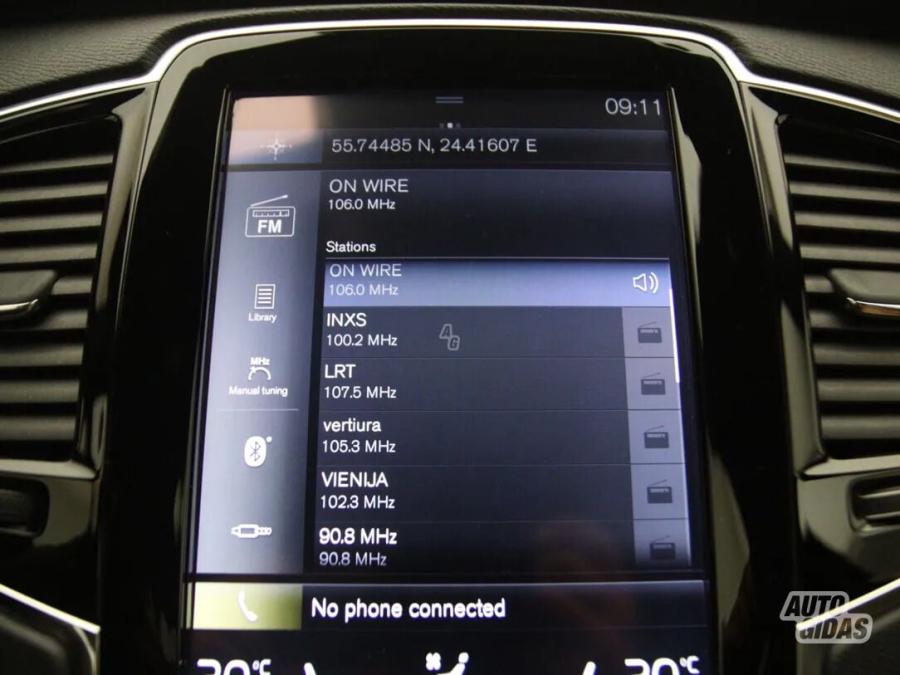 Black Volvo XC90 2016 in Vilnius, with an engine capacity of 2.00 L and mileage of 170 thousand km for 25599 €, photo 24 on AUTOMOTO.COM.LV