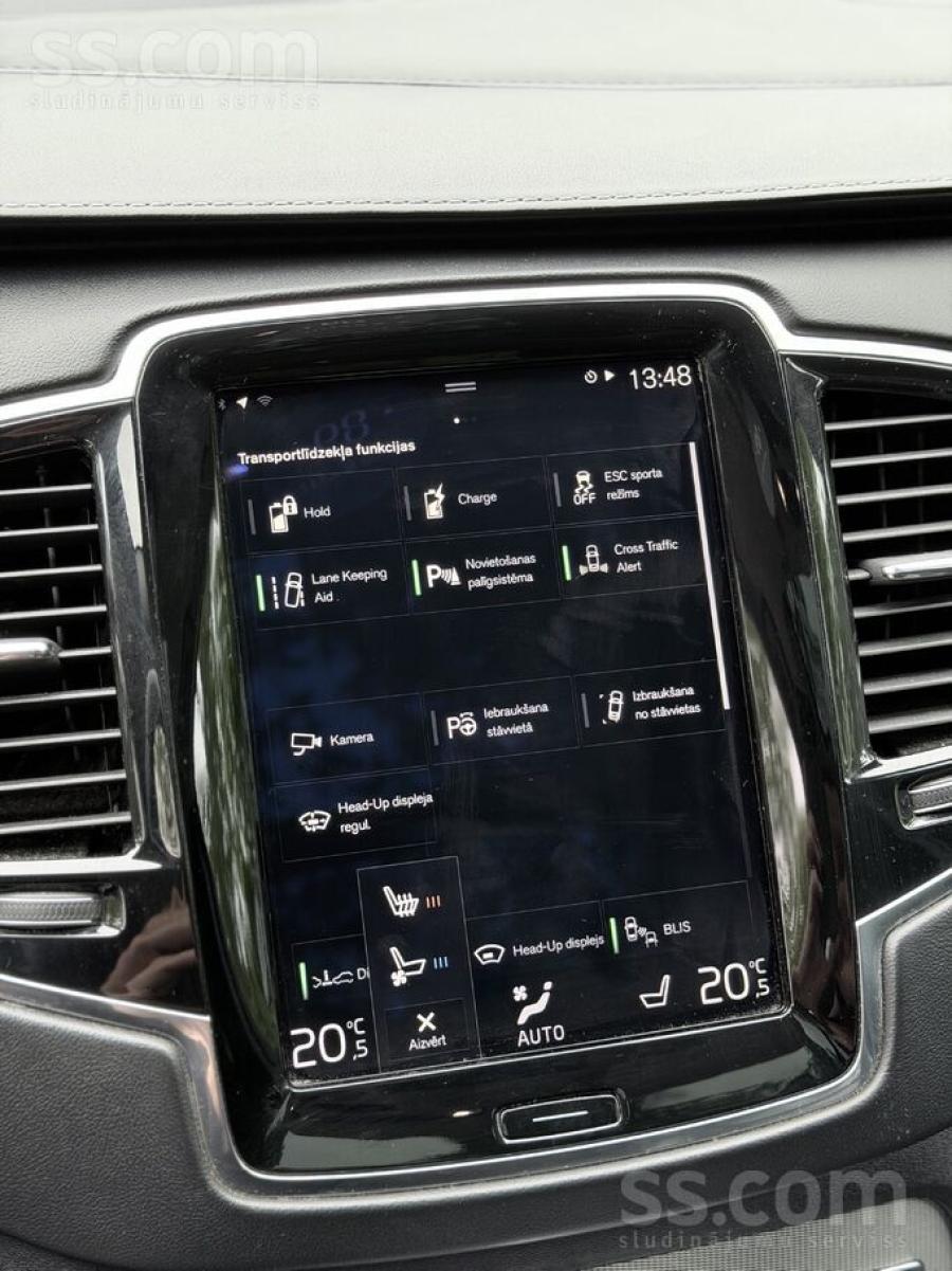 Melns Volvo XC90 2016 Ogre, ar dzinēja tilpumu 2.00 L un nobraukumu 230 tūkst. km par 23700 €, foto 12 vietnē AUTOMOTO.COM.LV