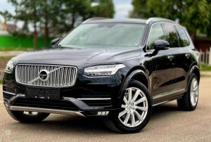 Black Volvo XC90 2016 in Utena, with an engine capacity of 1.97 L and mileage of 278 thousand km for 19850 €, photo 7 on AUTOMOTO.COM.LV