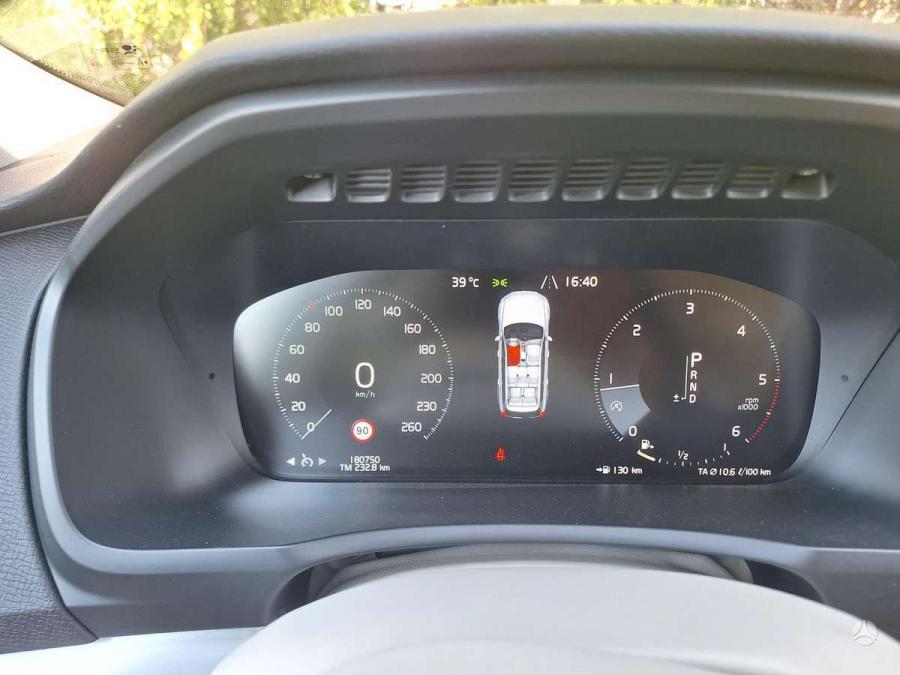 Black Volvo XC90 2016 in Kaunas, with an engine capacity of 1.97 L and mileage of 181 thousand km for 19500 €, photo 16 on AUTOMOTO.COM.LV