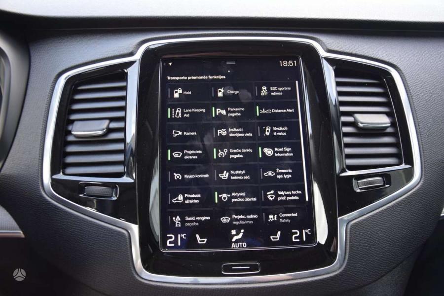 Melns Volvo XC90 2016 Viļņa, ar dzinēja tilpumu 1.97 L un nobraukumu 211 tūkst. km par 20500 €, foto 31 vietnē AUTOMOTO.COM.LV