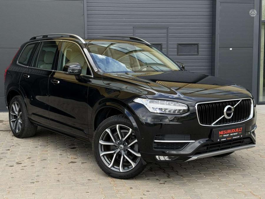 Black Volvo XC90 2016 in Vilnius, with an engine capacity of 1.97 L and mileage of 182 thousand km for 24499 €, photo 9 on AUTOMOTO.COM.LV