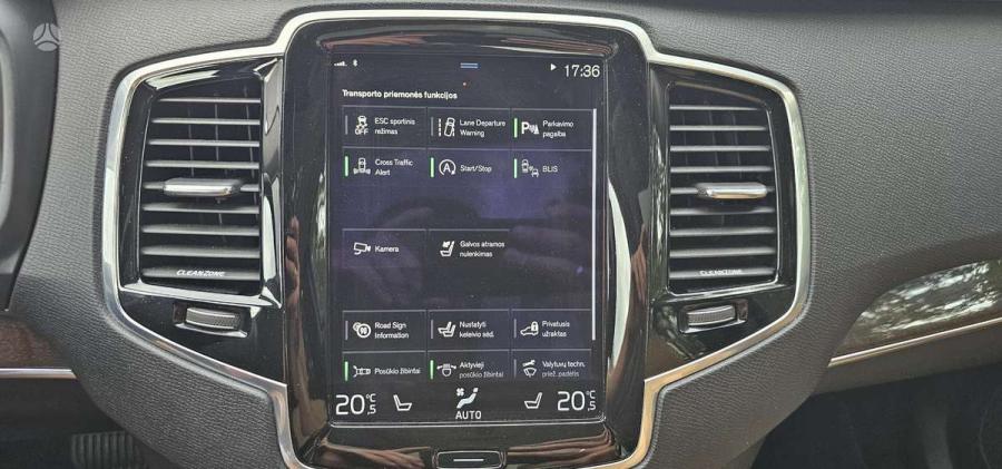 Black Volvo XC90 2016 in Klaipeda, with an engine capacity of 1.97 L and mileage of 240 thousand km for 16500 €, photo 21 on AUTOMOTO.COM.LV