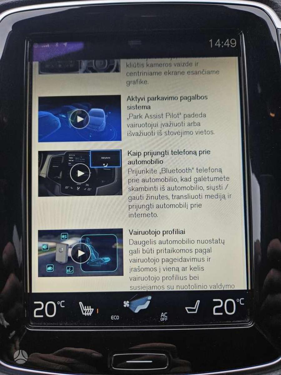 Melns Volvo XC90 2016 Šauļi, ar dzinēja tilpumu 1.97 L un nobraukumu 179 tūkst. km par 25000 €, foto 41 vietnē AUTOMOTO.COM.LV