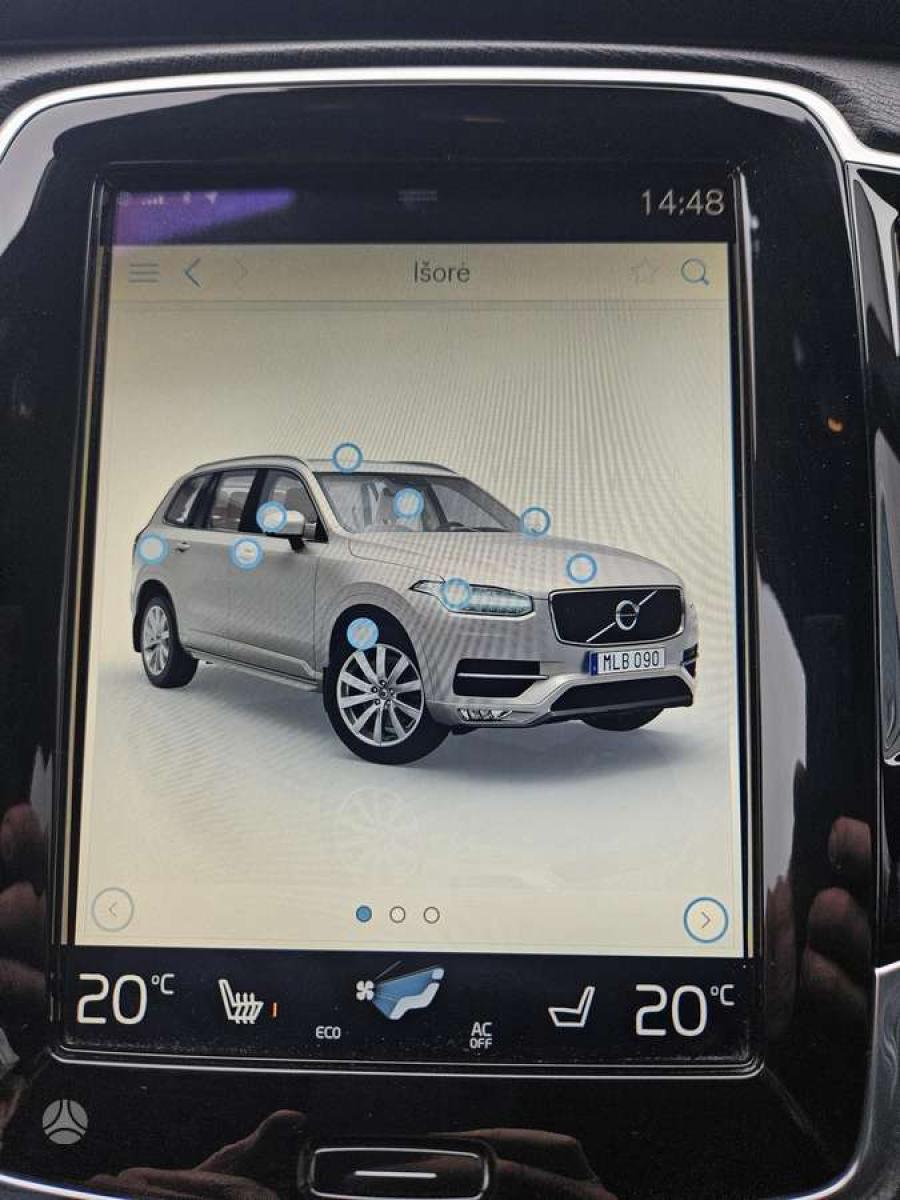Melns Volvo XC90 2016 Šauļi, ar dzinēja tilpumu 1.97 L un nobraukumu 179 tūkst. km par 25000 €, foto 46 vietnē AUTOMOTO.COM.LV