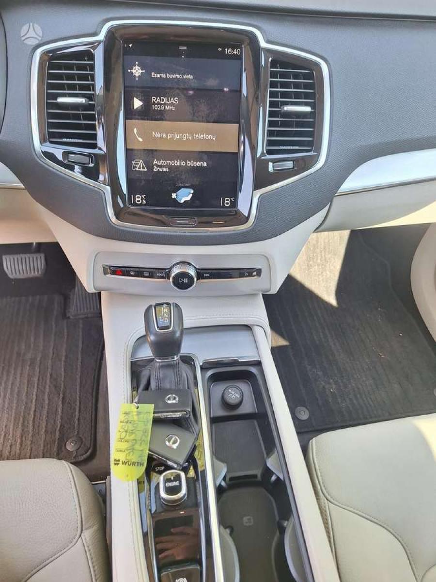 Melns Volvo XC90 2016 Kauņa, ar dzinēja tilpumu 1.97 L un nobraukumu 181 tūkst. km par 18750 €, foto 16 vietnē AUTOMOTO.COM.LV