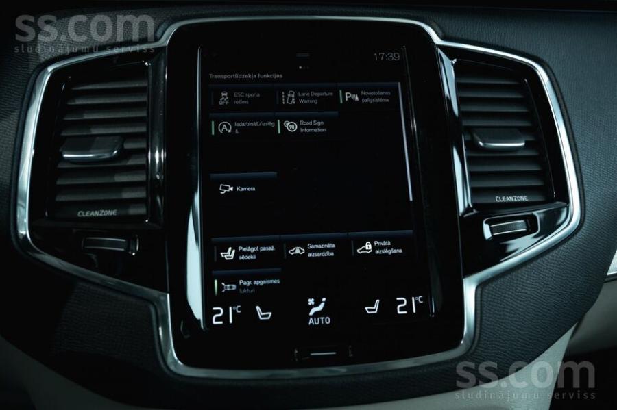 Black Volvo XC90 2016 in Riga, with an engine capacity of 2.00 L and mileage of 250 thousand km for 18500 €, photo 22 on AUTOMOTO.COM.LV