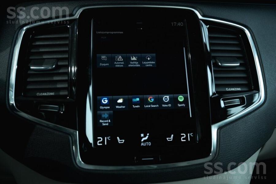 Black Volvo XC90 2016 in Riga, with an engine capacity of 2.00 L and mileage of 250 thousand km for 18500 €, photo 25 on AUTOMOTO.COM.LV