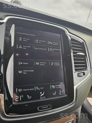 Black Volvo XC90 2016 in Riga, with an engine capacity of 2.00 L and mileage of 368 thousand km for 24500 €, photo 13 on AUTOMOTO.COM.LV