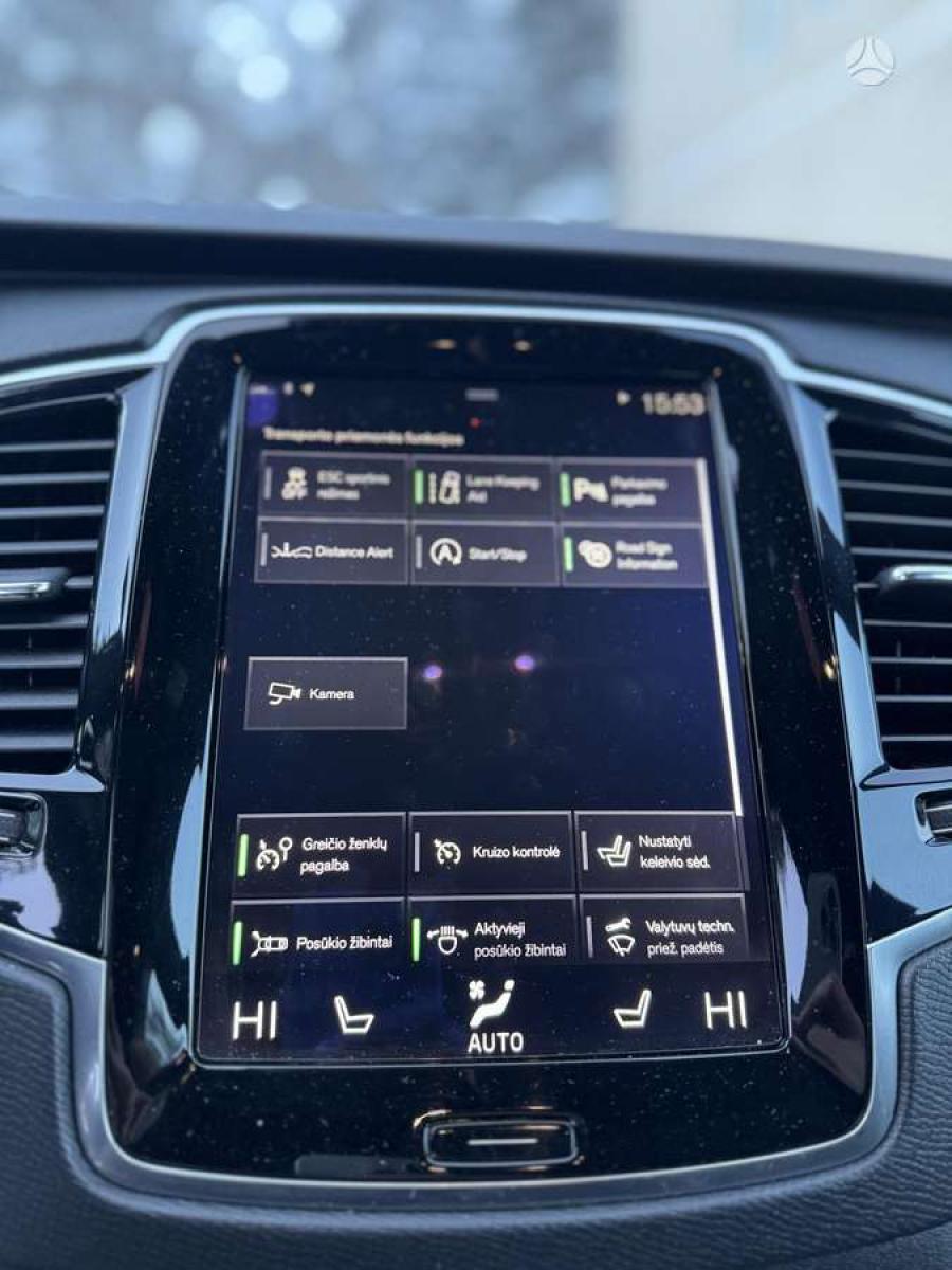 Черный Вольво ХС90 2017 в Вильнюс, объемом двигателя 1.97 л и пробегом 227 тыс. км за 19300 €, фото 19 на AUTOMOTO.COM.LV