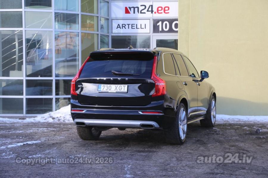 Black Volvo XC90 2017 in Tallinn, with an engine capacity of 2.00 L and mileage of 141 thousand km for 26990 €, photo 2 on AUTOMOTO.COM.LV