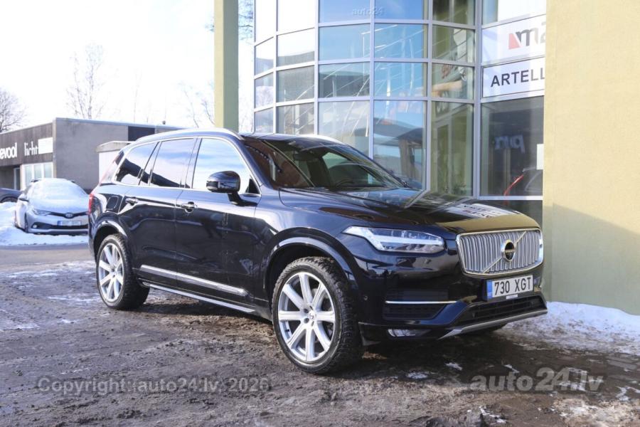 Black Volvo XC90 2017 in Tallinn, with an engine capacity of 2.00 L and mileage of 141 thousand km for 26990 €, photo 3 on AUTOMOTO.COM.LV