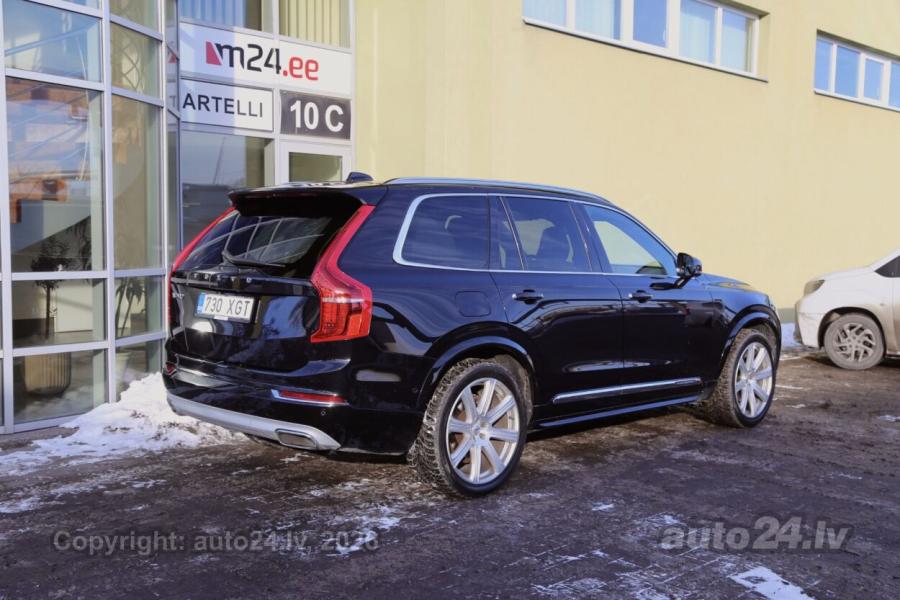 Black Volvo XC90 2017 in Tallinn, with an engine capacity of 2.00 L and mileage of 141 thousand km for 26990 €, photo 6 on AUTOMOTO.COM.LV