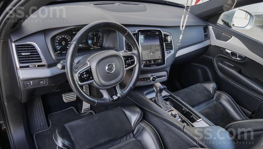 Melns Volvo XC90 2017 Rīga, ar dzinēja tilpumu 2.00 L un nobraukumu 190 tūkst. km par 26950 €, foto 17 vietnē AUTOMOTO.COM.LV