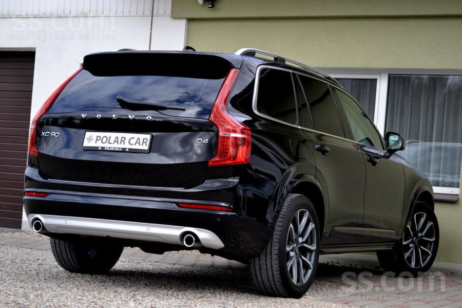 Black Volvo XC90 2017 in Tukums, with an engine capacity of 2.00 L and mileage of 184 thousand km for 23990 €, photo 4 on AUTOMOTO.COM.LV