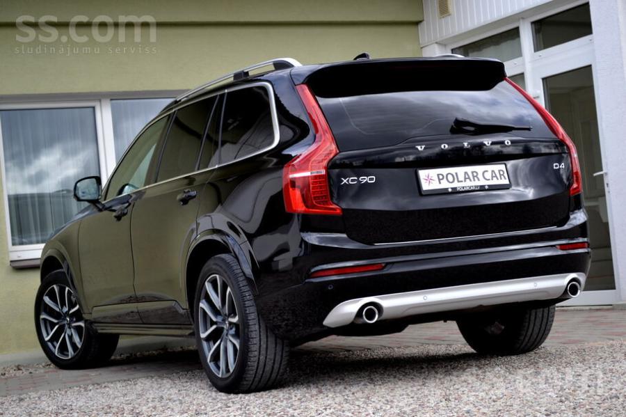 Black Volvo XC90 2017 in Tukums, with an engine capacity of 2.00 L and mileage of 184 thousand km for 23990 €, photo 5 on AUTOMOTO.COM.LV