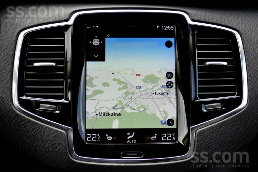 Black Volvo XC90 2017 in Tukums, with an engine capacity of 2.00 L and mileage of 184 thousand km for 23990 €, photo 14 on AUTOMOTO.COM.LV