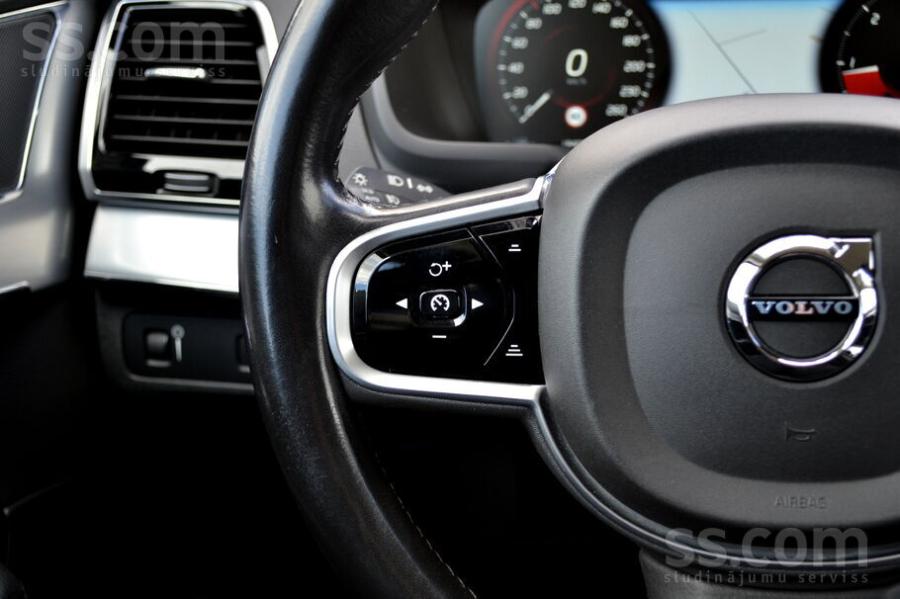 Black Volvo XC90 2017 in Tukums, with an engine capacity of 2.00 L and mileage of 184 thousand km for 23990 €, photo 25 on AUTOMOTO.COM.LV