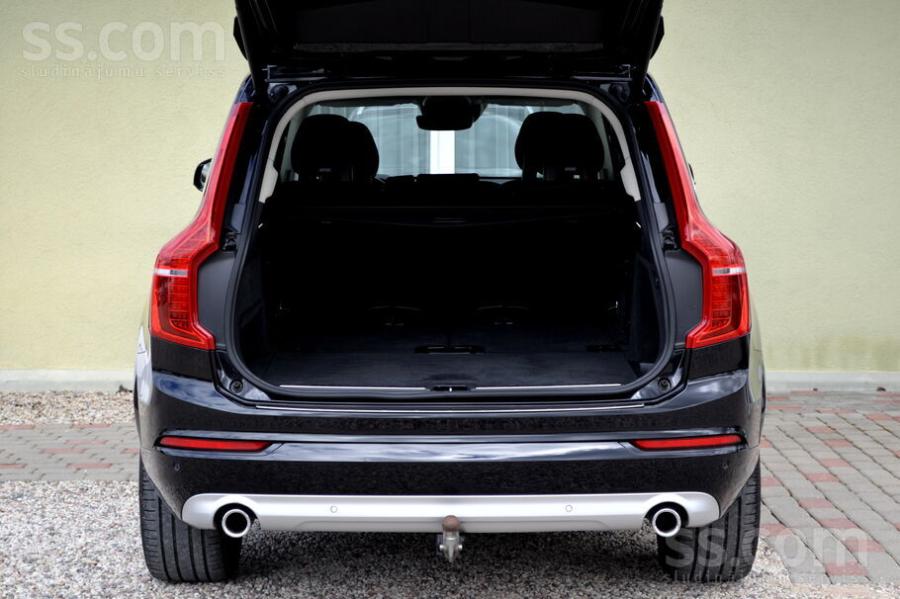 Black Volvo XC90 2017 in Tukums, with an engine capacity of 2.00 L and mileage of 184 thousand km for 23990 €, photo 32 on AUTOMOTO.COM.LV