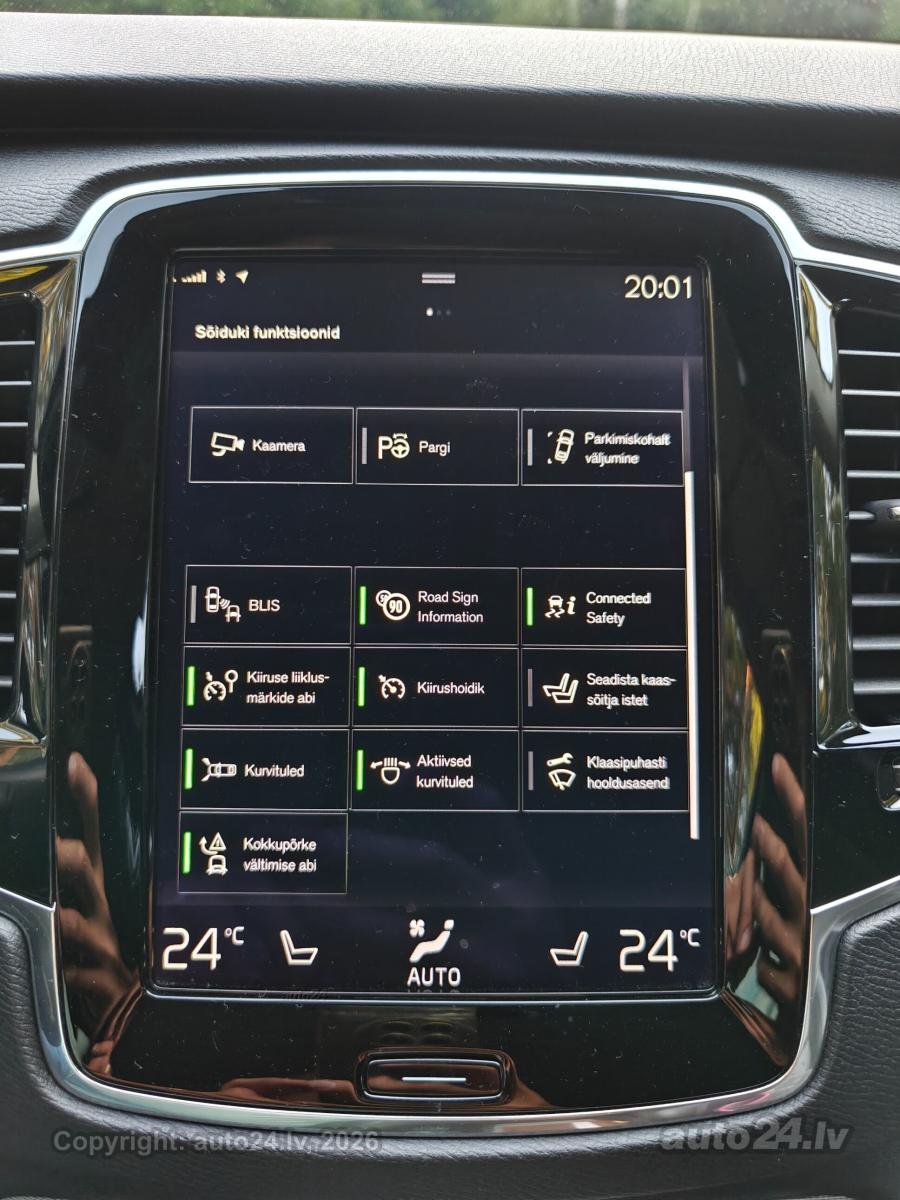 Melns Volvo XC90 2017 Tallina, ar dzinēja tilpumu 2.00 L un nobraukumu 216 tūkst. km par 27000 €, foto 19 vietnē AUTOMOTO.COM.LV