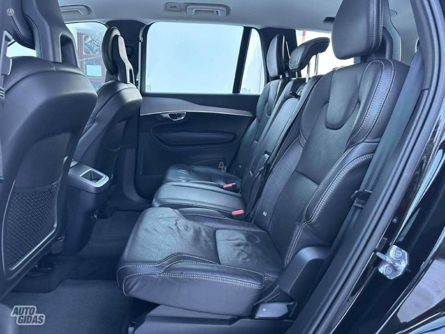 Black Volvo XC90 2017 in Kaunas, with an engine capacity of 2.00 L and mileage of 220 thousand km for 23900 €, photo 13 on AUTOMOTO.COM.LV